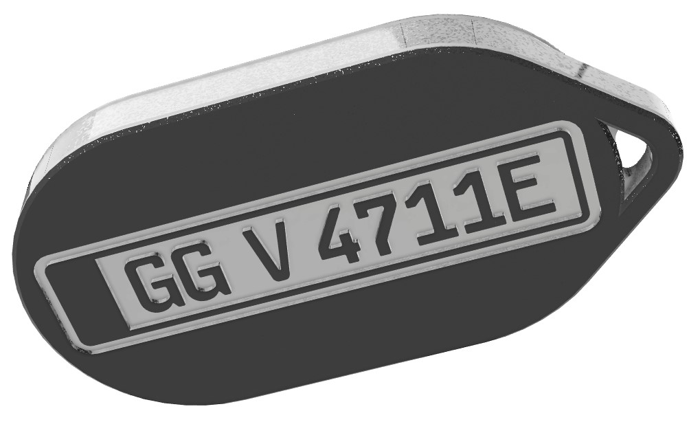 Gear Spinner Keychain with your licence plate number by vmLOGIC ...