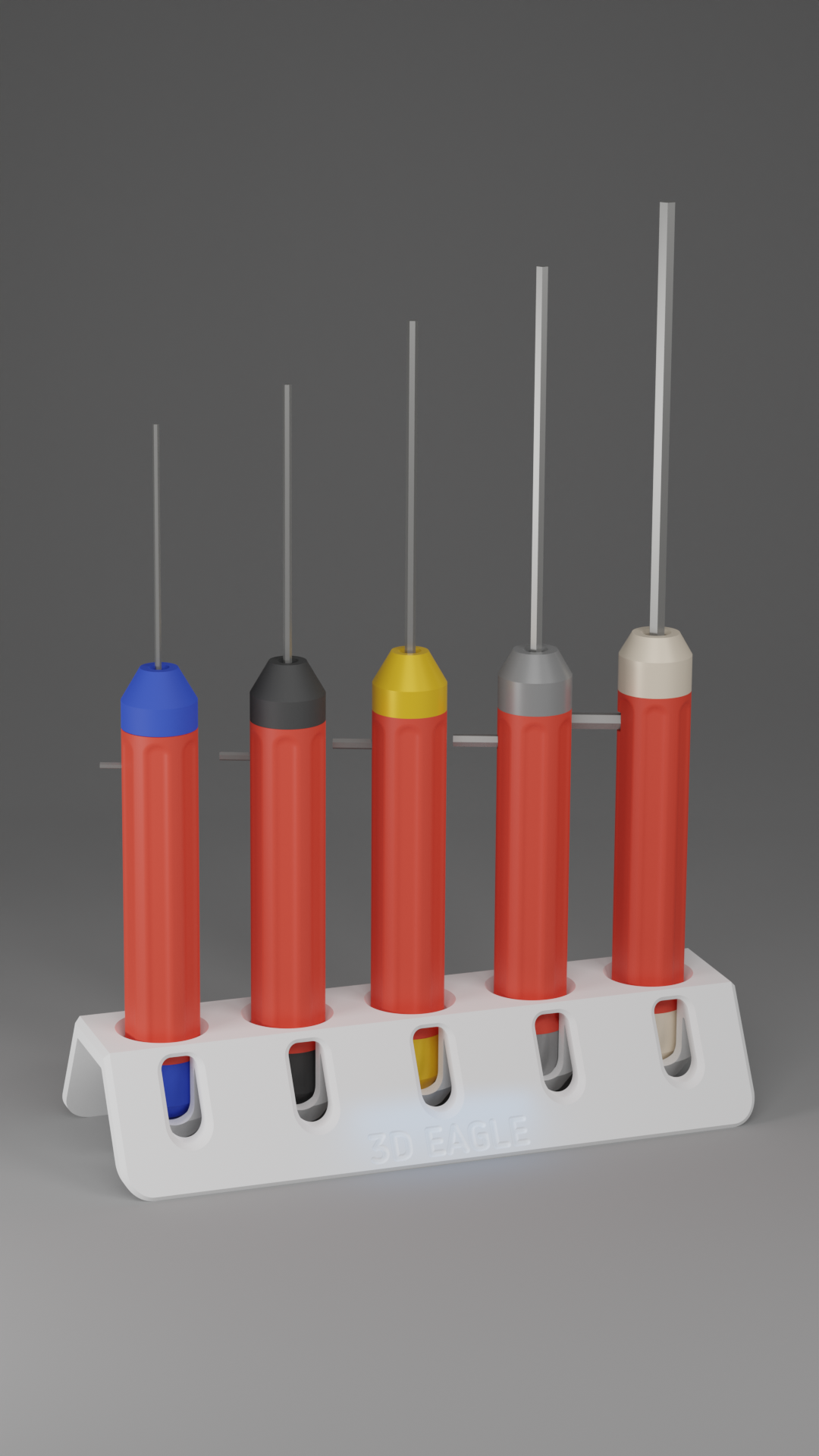Allen key 2.5 to hex screwdriver 2.5 by 3D Eagle | Download free STL ...