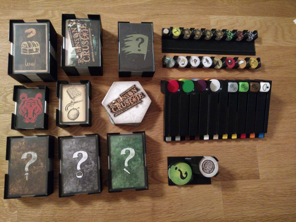 Robinson Crusoe Boardgame Box Inserts (Pegasus) by Pulp | Download free ...