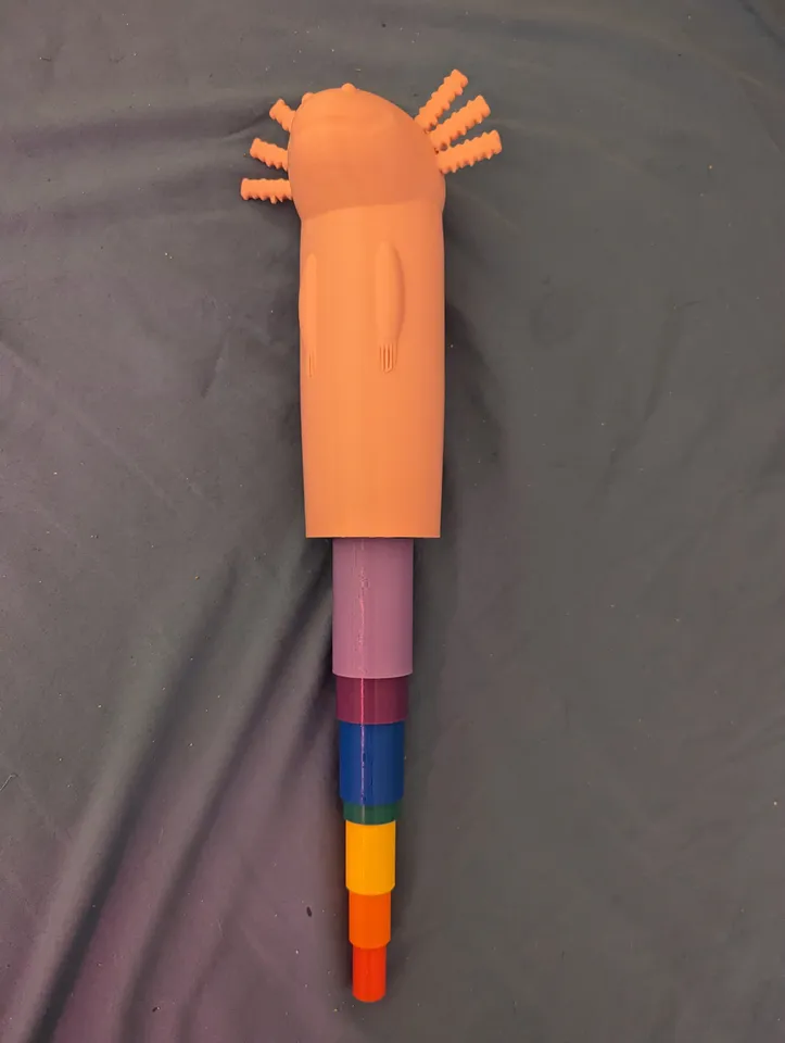 Axolotl Collapsing Staff by deinfinityx | Download free STL model ...