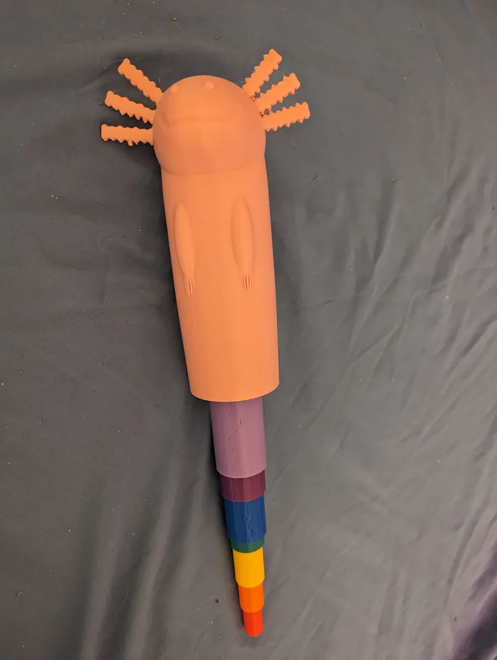 Axolotl Collapsing Staff by deinfinityx | Download free STL model ...