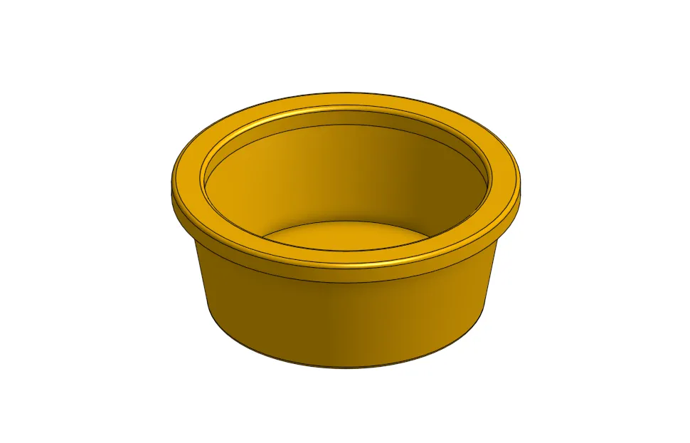 Single Cup Feeding Ledge for Geckos by sketchtwitch | Download free STL ...