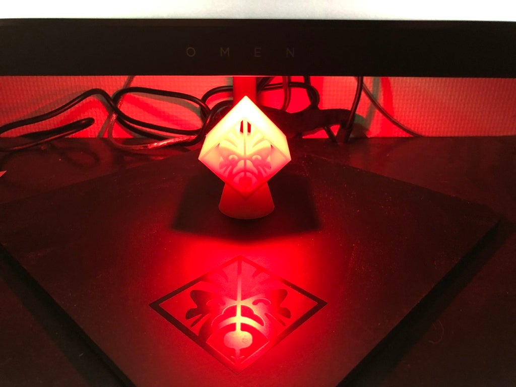 HP Omen Logo + Stand by Nicolas | Download free STL model | Printables.com
