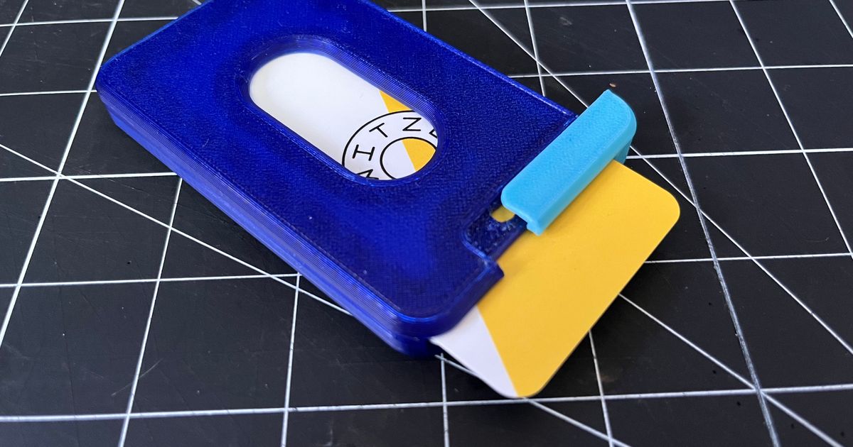 Sliding Business Card Holder by alexberkowitz | Download free STL model ...