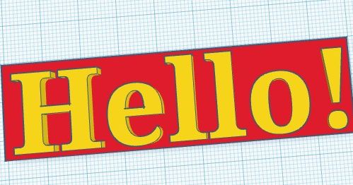 Hello sign by Żółciutkadrukarka | Download free STL model | Printables.com