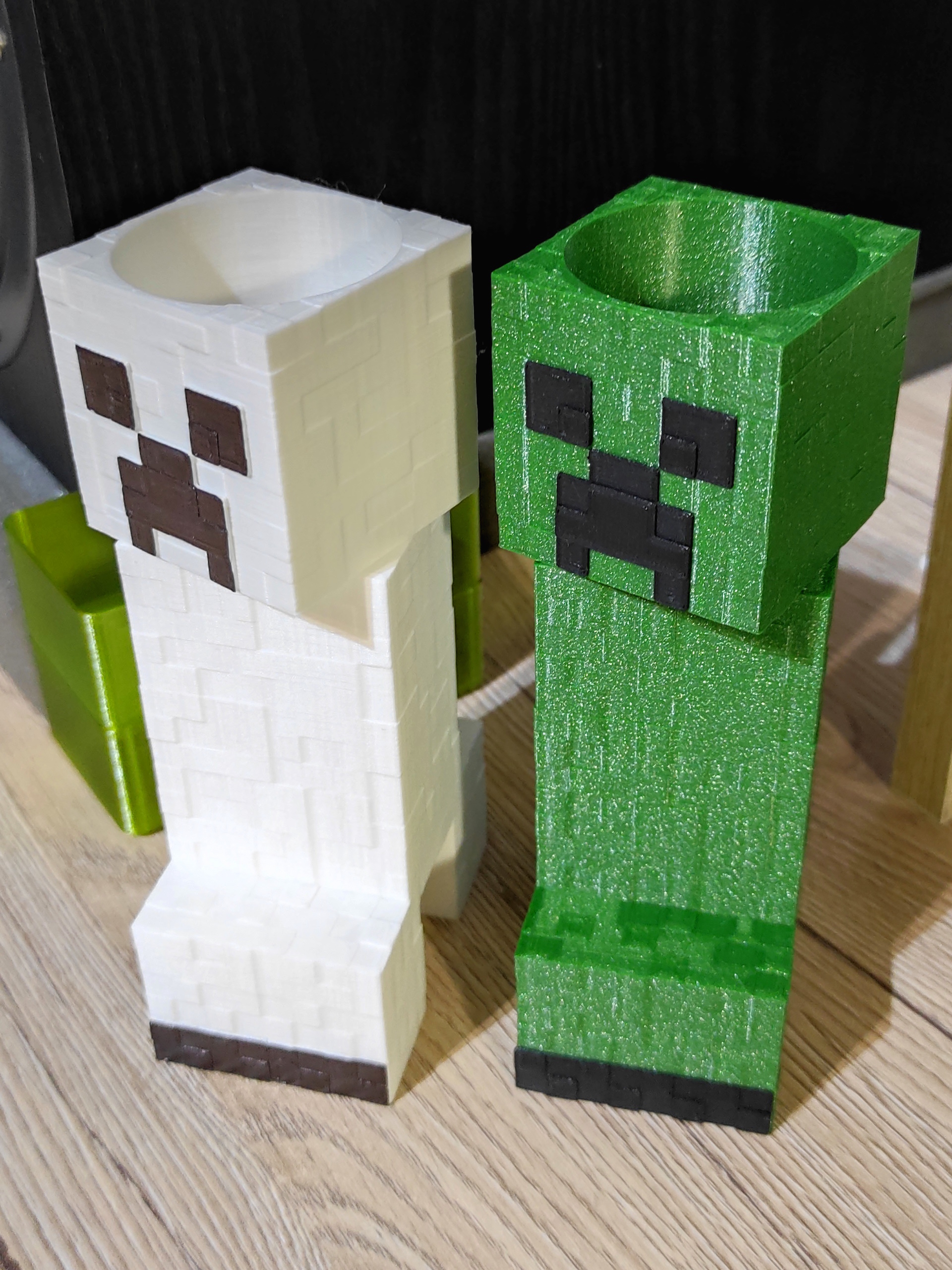 Minecraft Creeper Pencil Cup by STR | Download free STL model ...