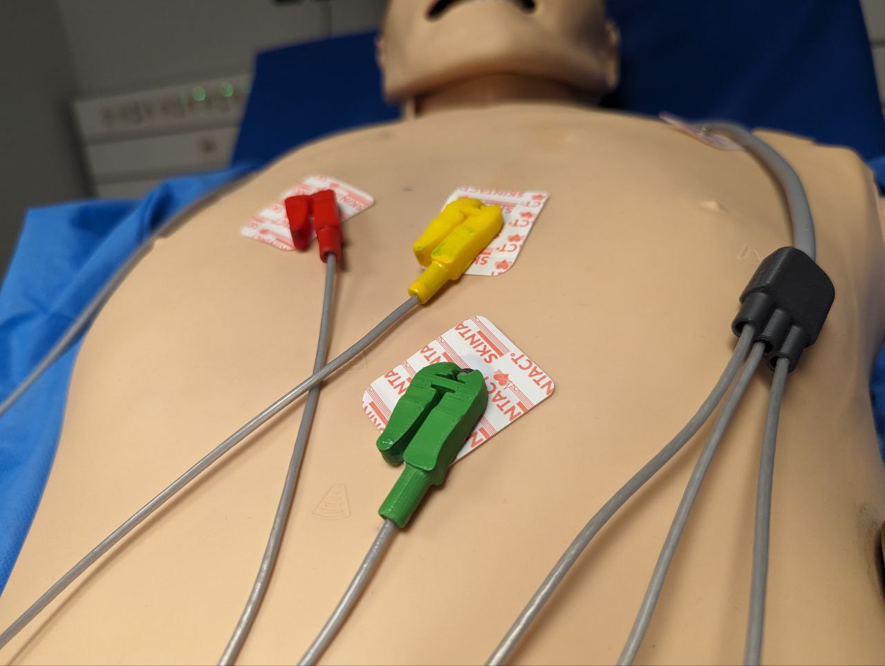 ECG electrode clip prop for healthcare simulation by Aleksandrs Oborins ...