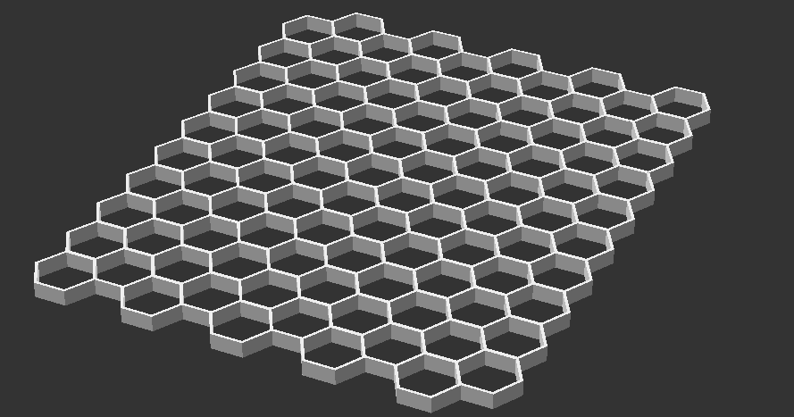 Simple scad hexagonal cylinder tile by nfd | Download free STL model ...