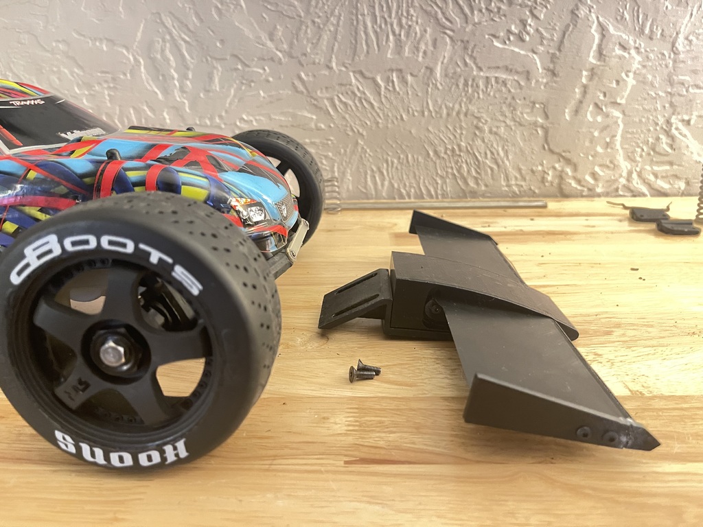 Custom Front Wing and Rear Wing for Traxxas 2WD Vehicles (Rustler ...