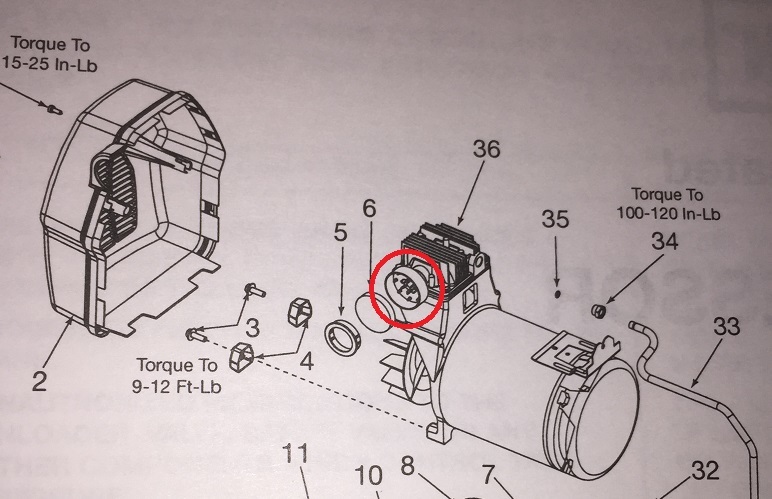 Craftsman/Porter-Cable oil-less air compressor noise suppressor ...