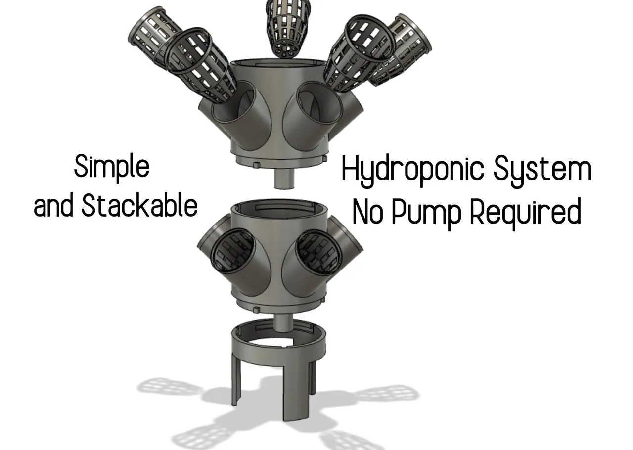 Hydroponic by Bryant Yu | Download free STL model | Printables.com