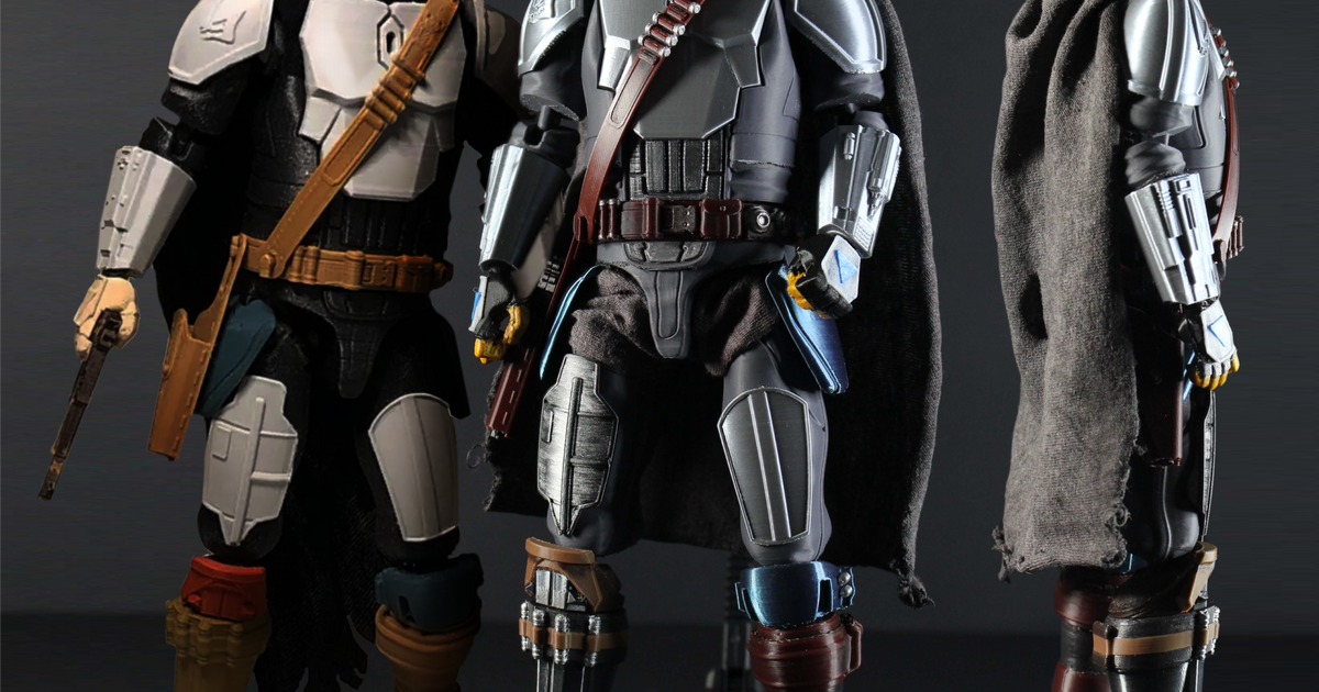 The Mandalorian Articulated Figure - Star Wars por OpenFigure3D ...