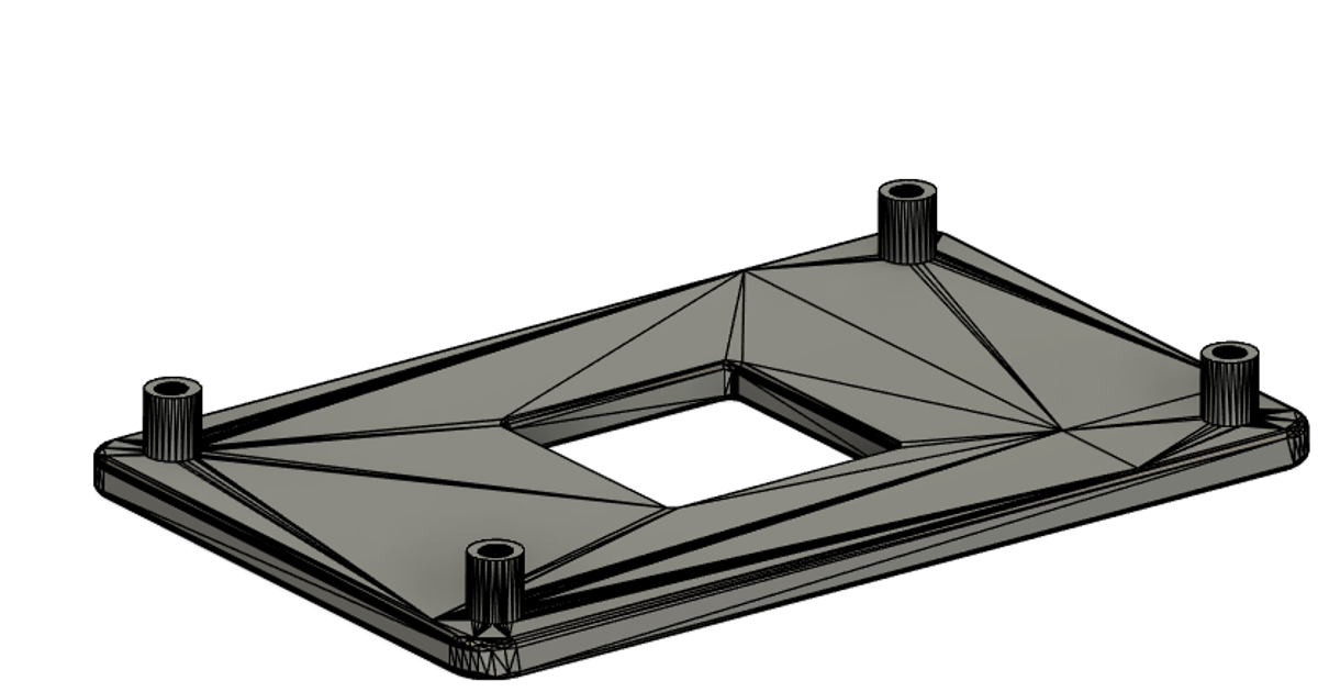 AM4 Stock fan mount backplate by Chodeec | Download free STL model ...