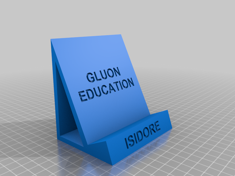 Nameplate stand 1 by Isidore | Download free STL model | Printables.com