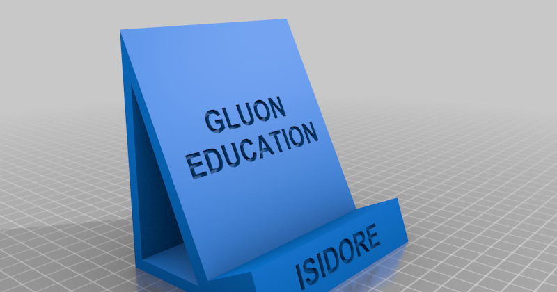 Nameplate stand 1 by Isidore | Download free STL model | Printables.com