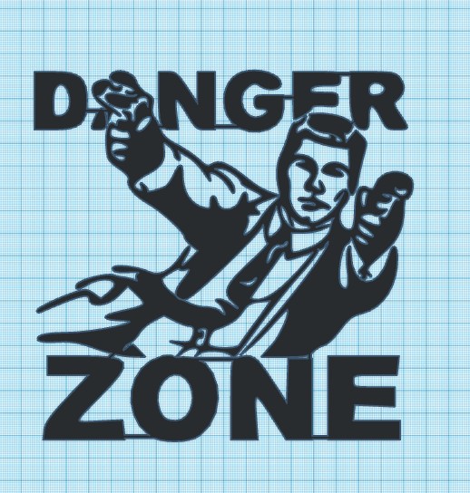 DANGER ZONE - ARCHER - WALL ART by Ogama Industries | Download free STL ...