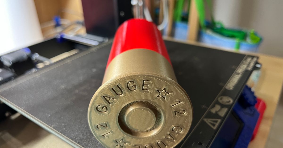 12 Gauge ShotGun Shell Container por muddymaker | Descargar modelo STL ...