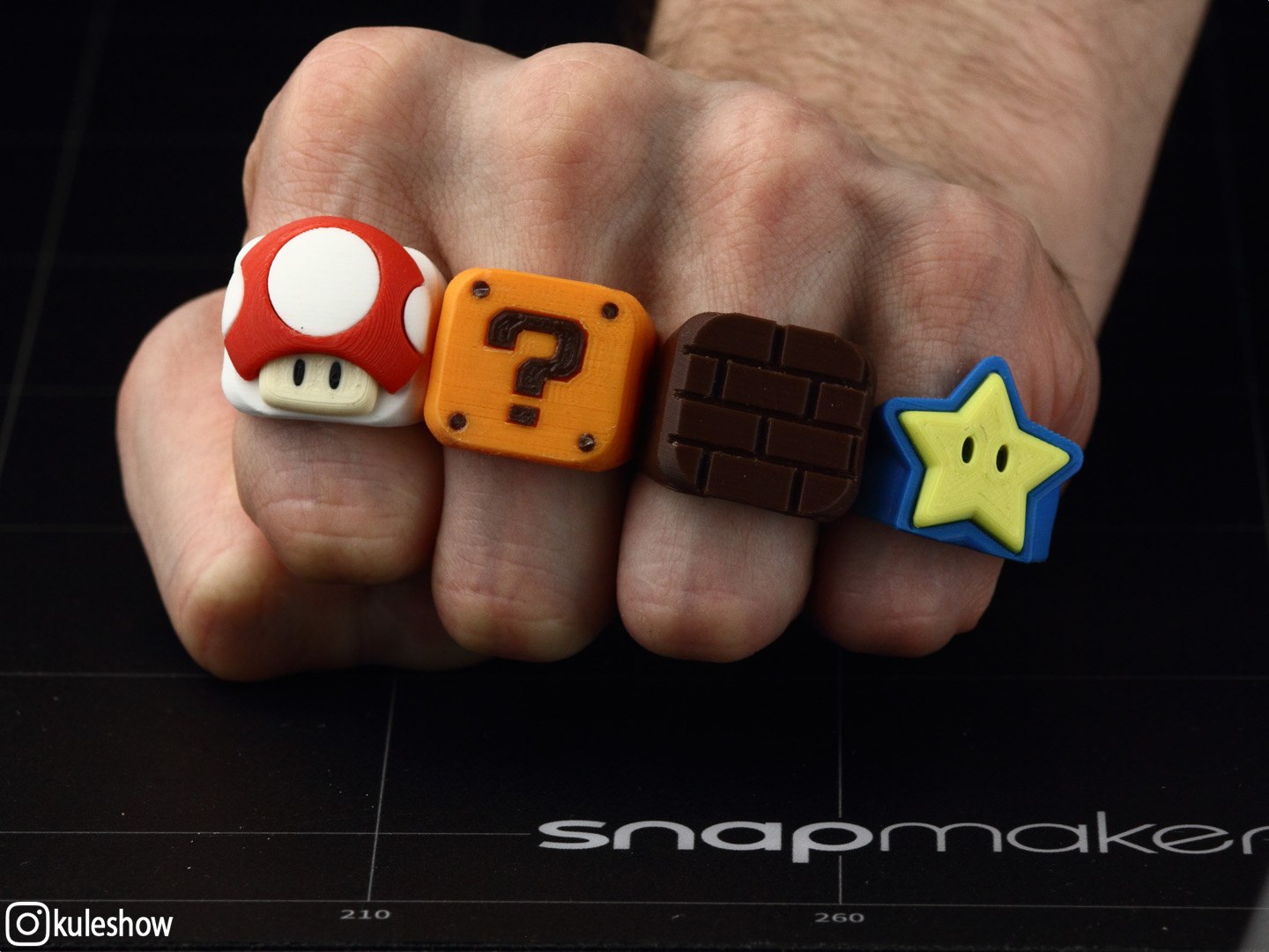 Mario Rings por bigovereasy | Descargar modelo STL gratuito ...