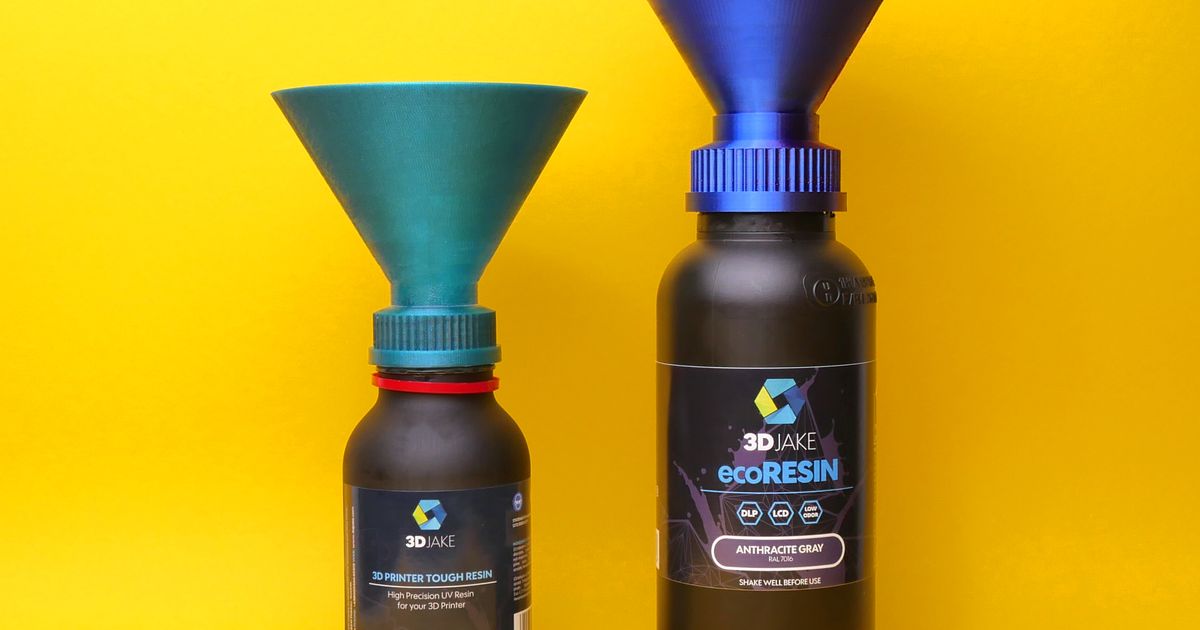 Screw-on Funnel for 3DJake Resin Bottles (500ml and 1000ml) von 3DJake ...