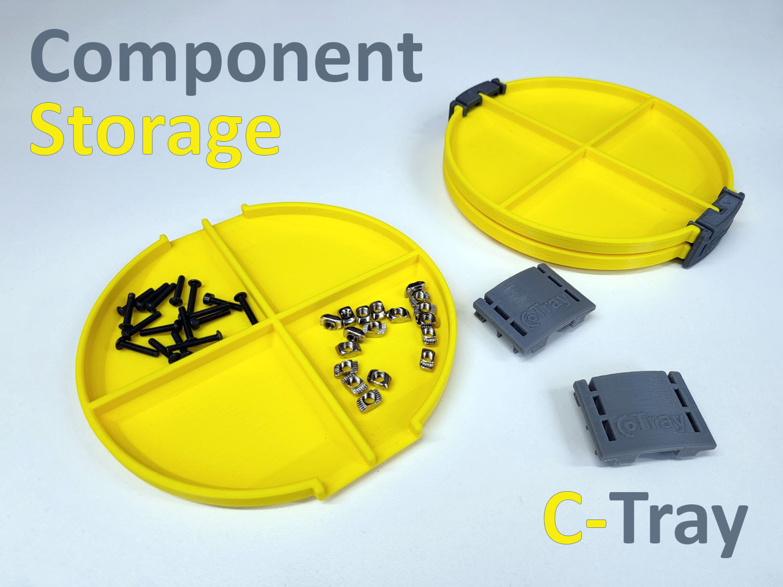 C-Tray - Simple Stackable Component Tray with Pouring Ports by ...