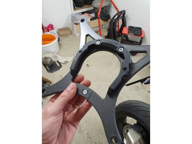 BMW S1000XR SW motech tankbag rear seat adapter by Jan Pravda ...