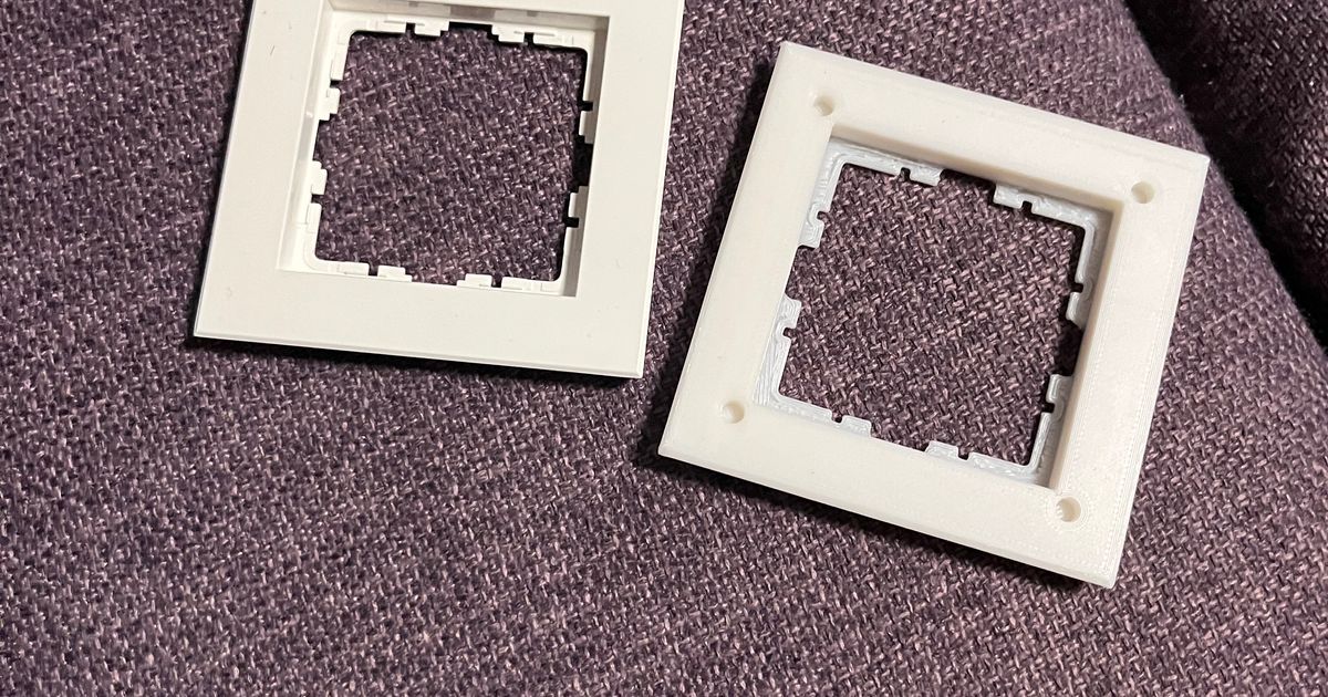 Power Outlet Frame (EU) by schellek | Download free STL model ...