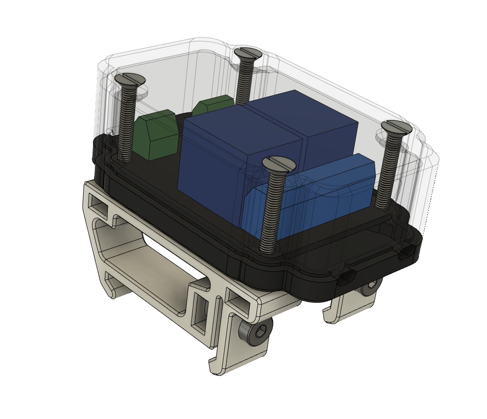 DIN rail cable, zip ties adapter and generic mounting adapter by Jan ...