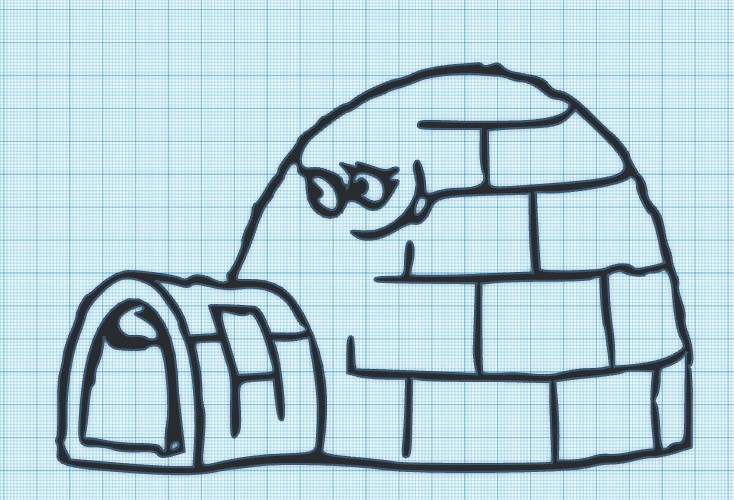 MEATWAD IGLOO - ATHF - WALL ART by Ogama Industries | Download free STL ...