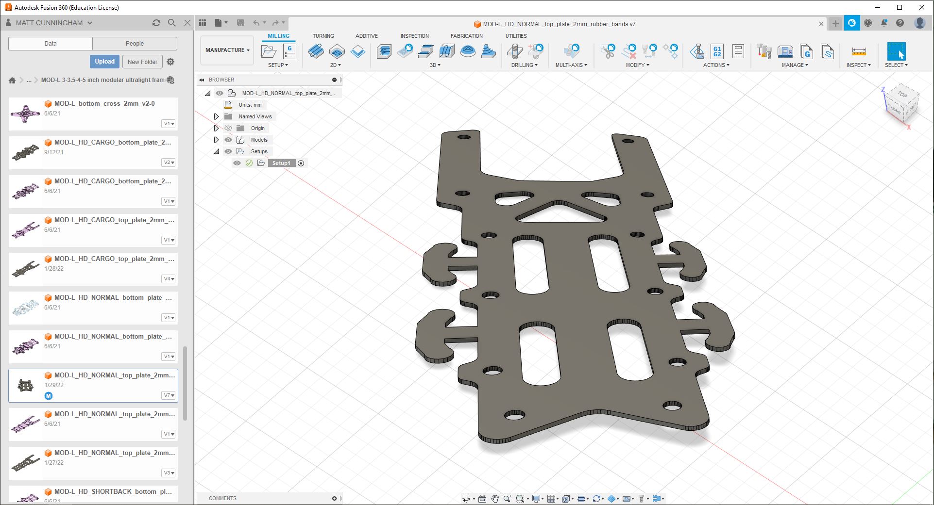MOD-L_HD_NORMAL_top_plate_2mm_rubber_bands by 406FPV | Download free ...