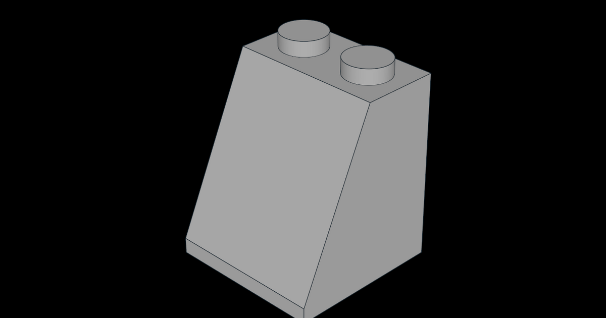 Lego Compatible (3678a.dat) Slope Brick 65 2 x 2 x 2 without Centre ...