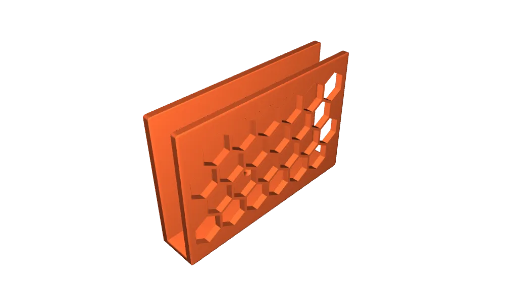 Wall Notebook Mount Hex Detail by JJShankles | Download free STL model ...