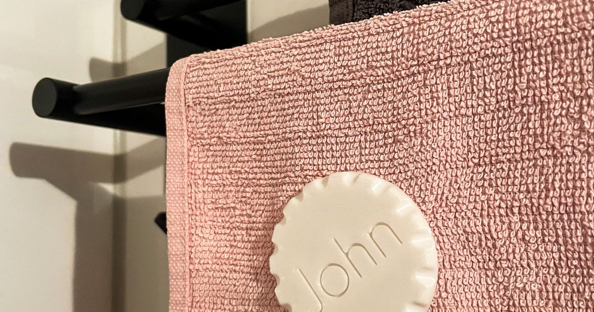 Towel-Clips with names by EmberWork | Download free STL model ...