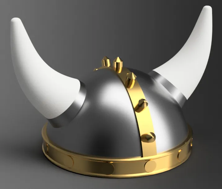 Horned Helmet (Bad Mood) by DoomMeister | Download free STL model ...
