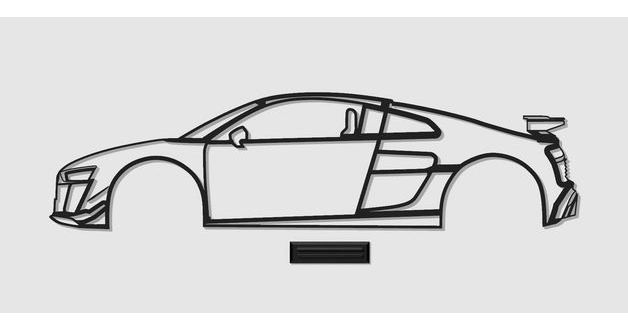 Audi R8 GT V10 Silhouette by gizzy | Download free STL model ...