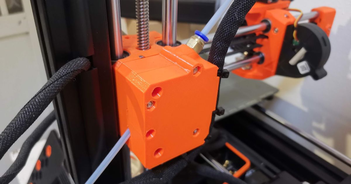 Prusa MINI extruder dummy with filament sensor by Hony | Download free ...