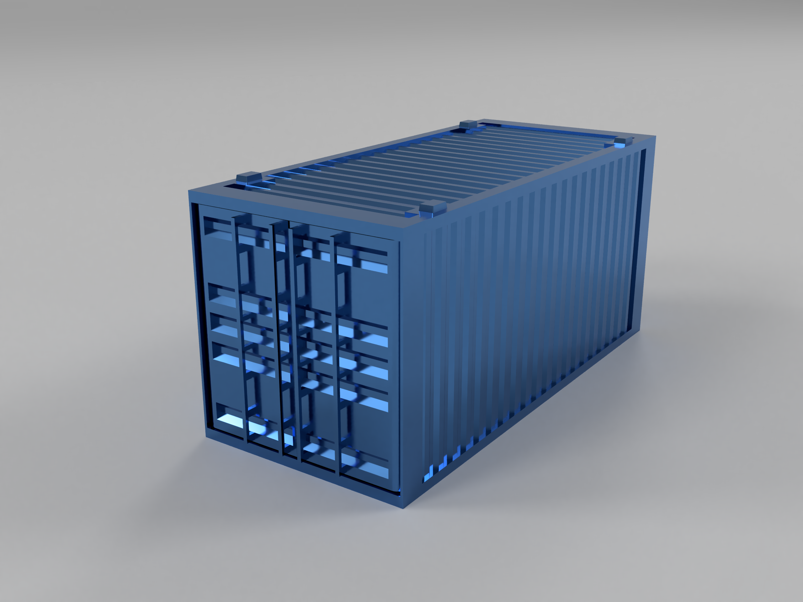 Sea Container v2.0 (Stackable, 1/43 scale) by Geddy | Download free STL model | Printables.com