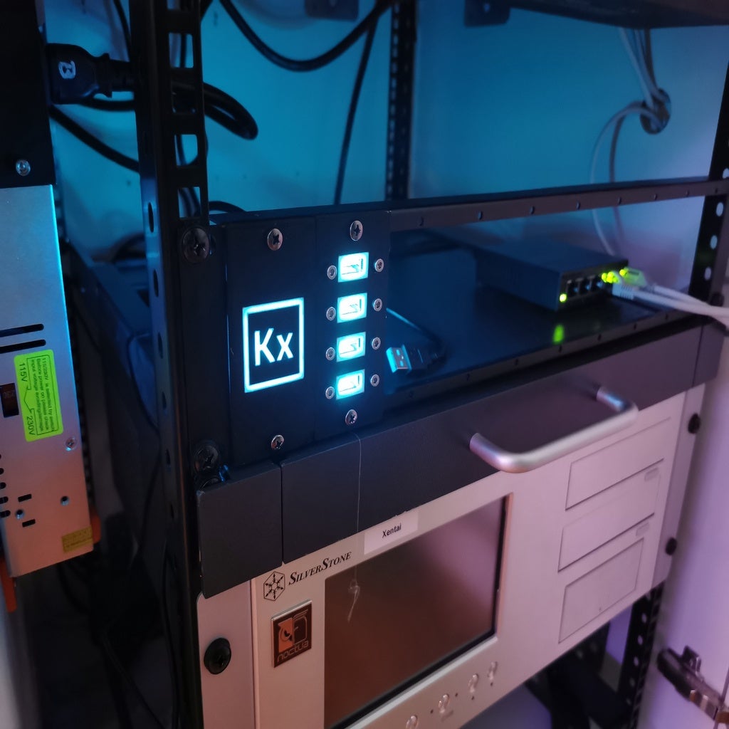 Rack mounted RGB USB panel by RiNax | Download free STL model ...