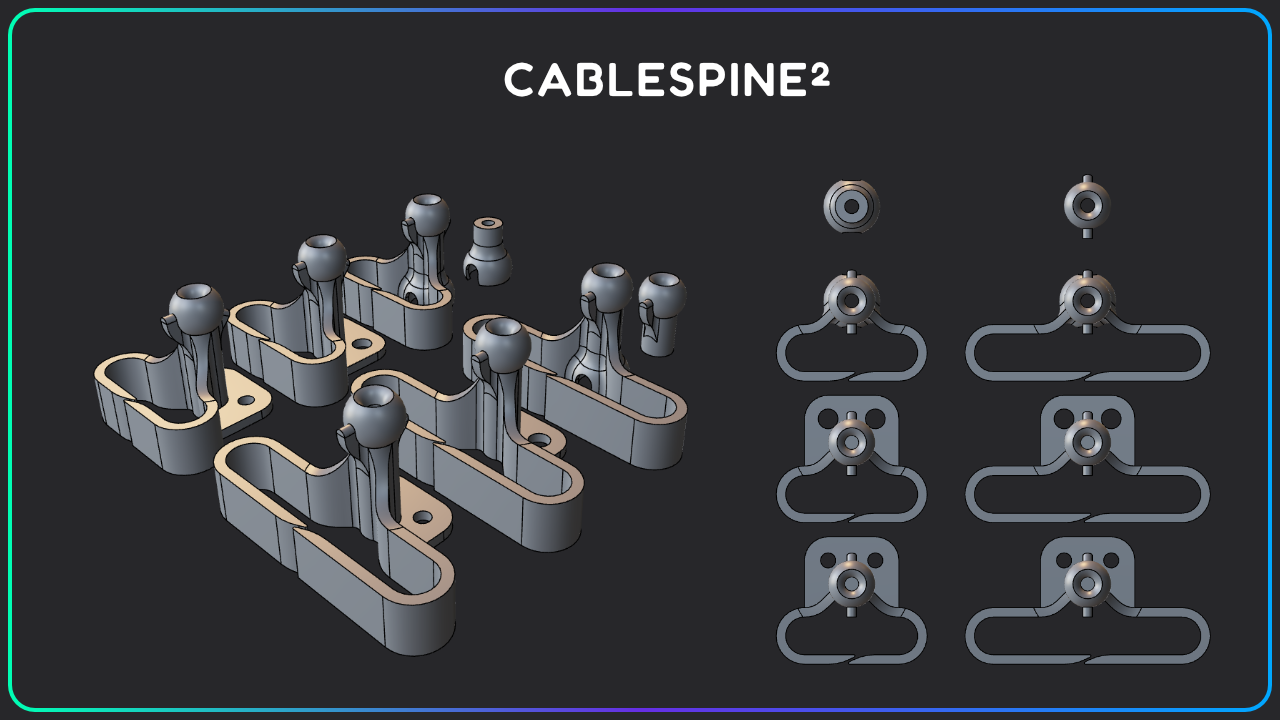 Cable Spine (Updated 03-07-2023) by Kyniverse | Download free STL model ...