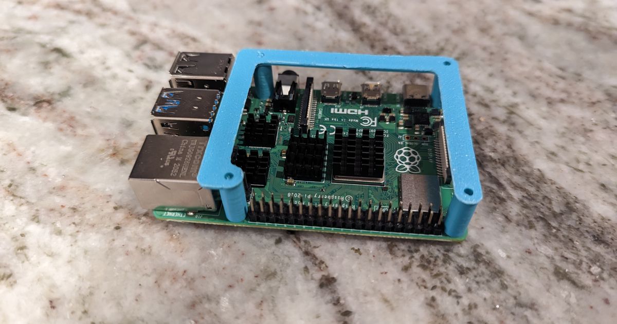 Pi Screen Brace by Will D | Download free STL model | Printables.com