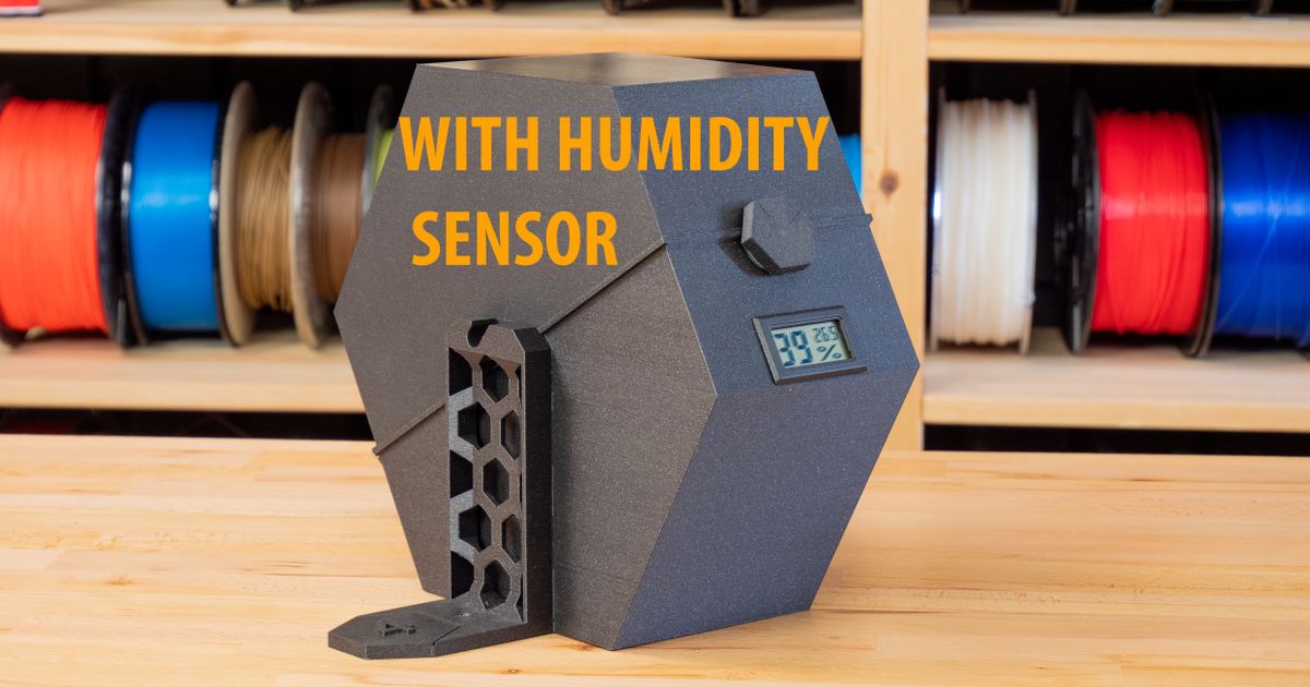 Spool holder and drybox for Enclosure V2 - with humidity sensor by ...