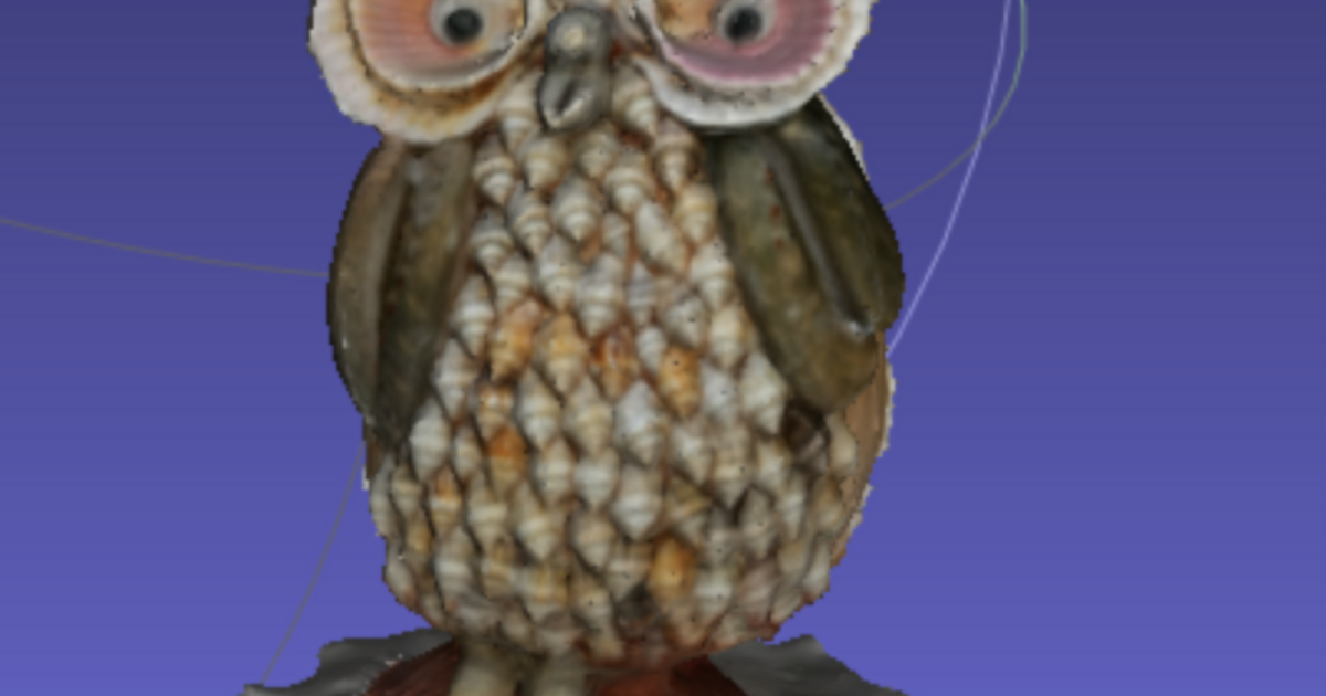 Photogrammerd shell owl by Mihaitza | Download free STL model ...