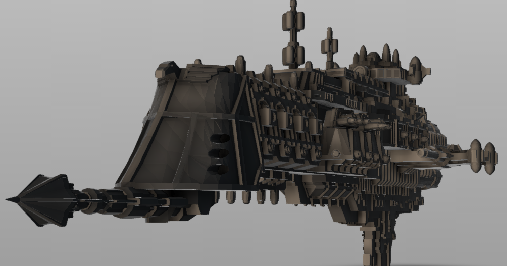 Imperial Lunar Class Cruiser Version 20 By Deltax Download Free Stl Model