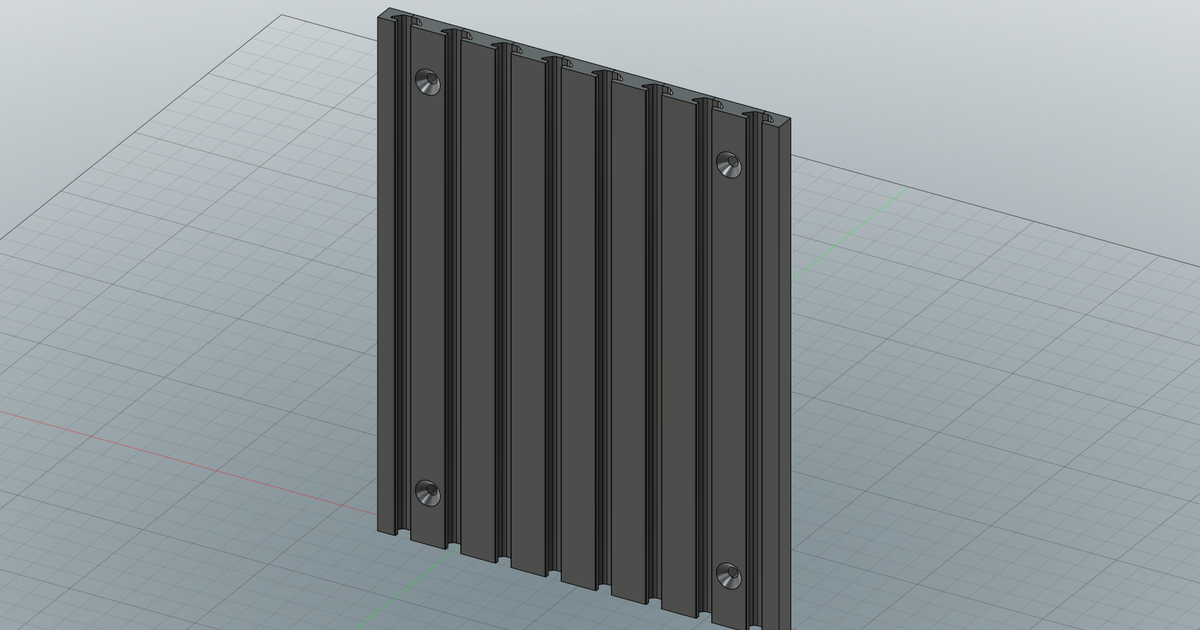 T-Slot Panel Set by Jer | Download free STL model | Printables.com