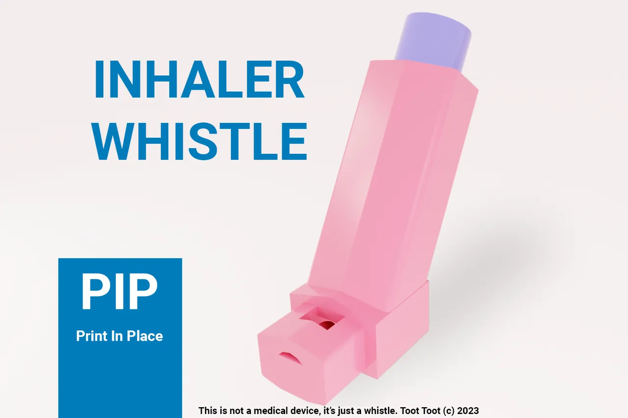 Inhaler Whistle - Print In Place by NeatoBrian | Download free STL ...