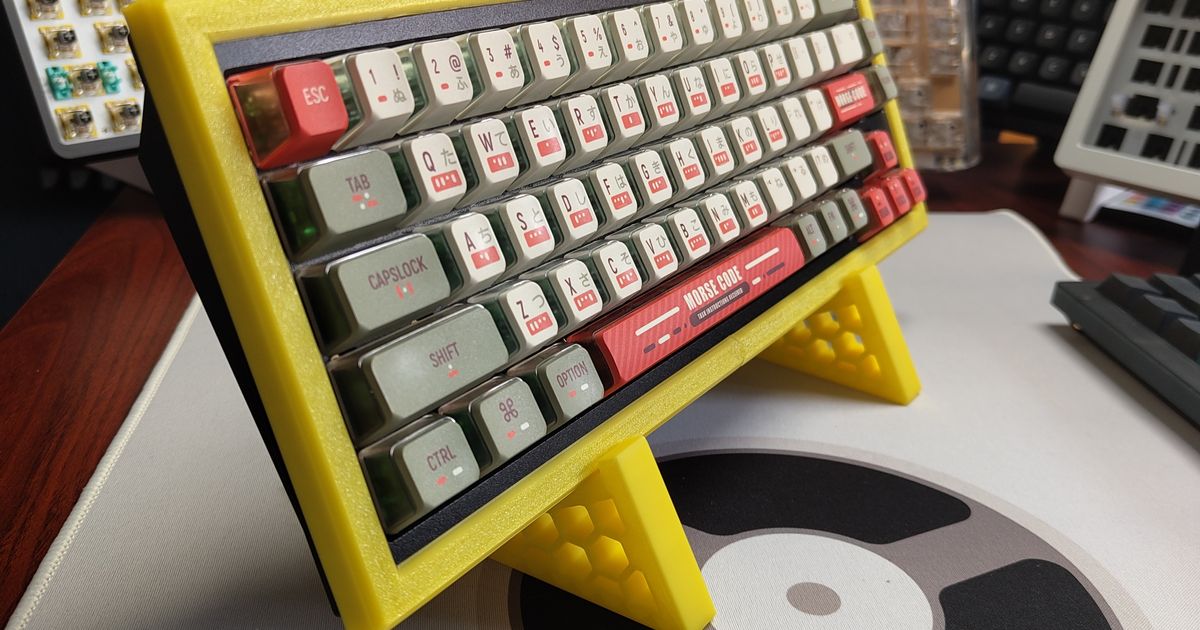 Lifted Keyboard Stand Hexagonal Design by jake_social | Download free ...