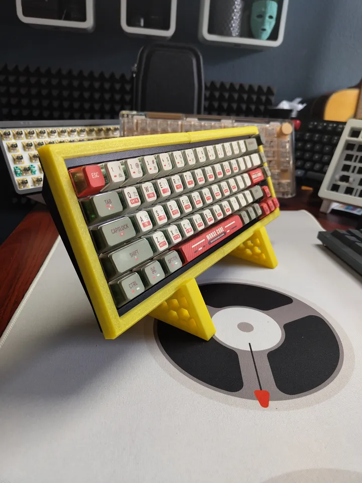 Lifted Keyboard Stand Hexagonal Design by Janos Kehl | Download free ...