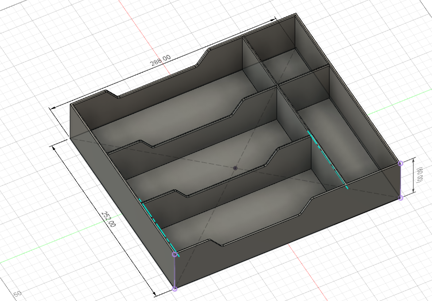Cutlery drawer tray by DaveBZH | Download free STL model | Printables.com