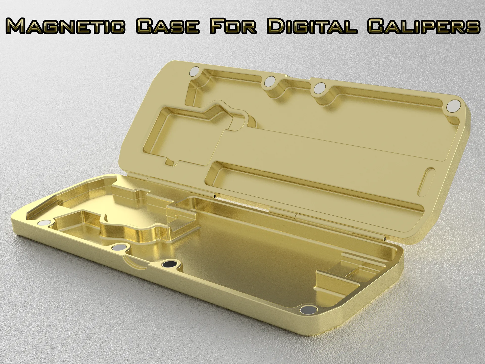 Digital Caliper Case - Magnetic - Customizable by Jallim | Download ...