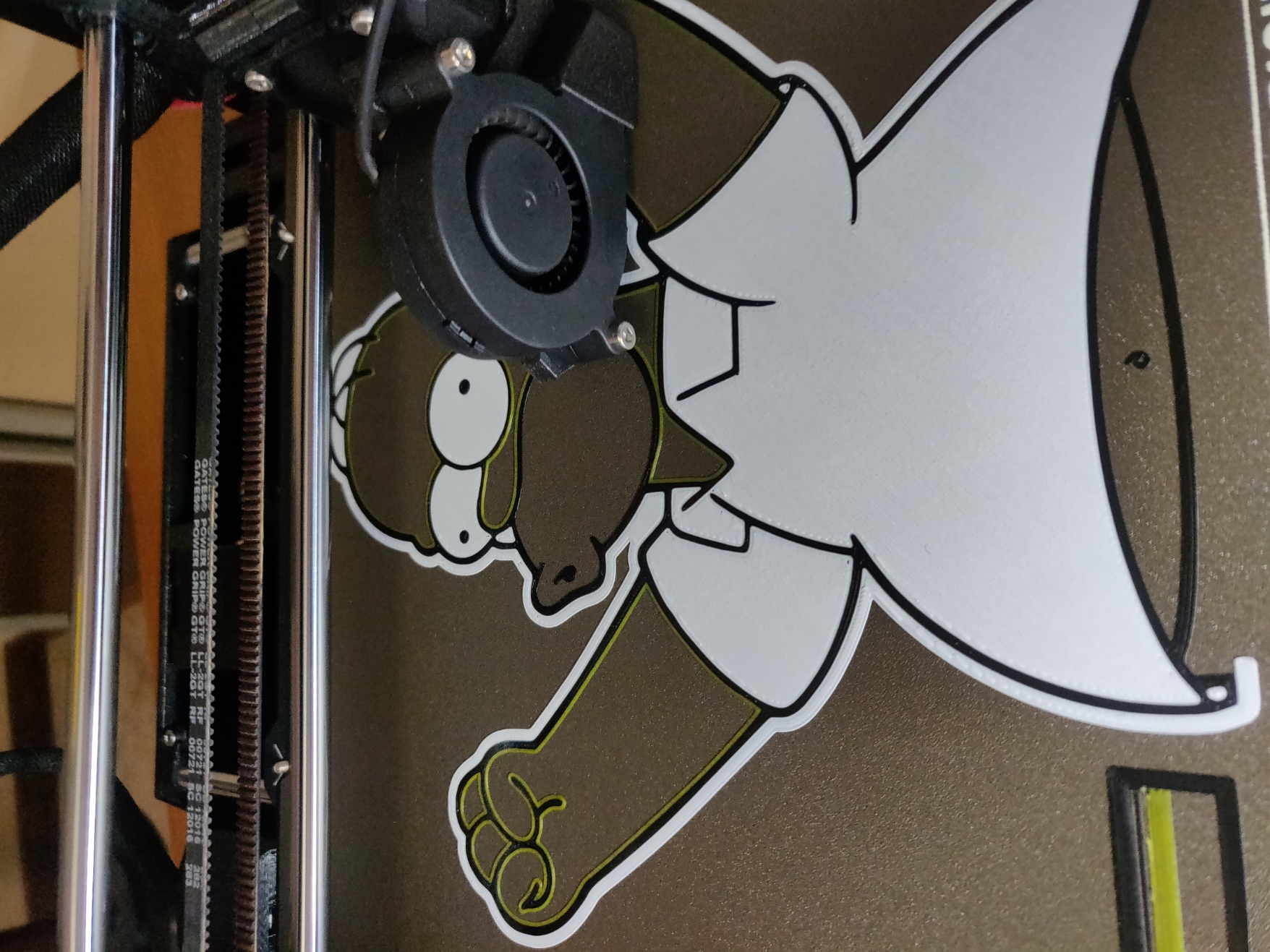 Homer Simpson "nasty idea" led lamp by Z3Dart&tech | Download free STL ...