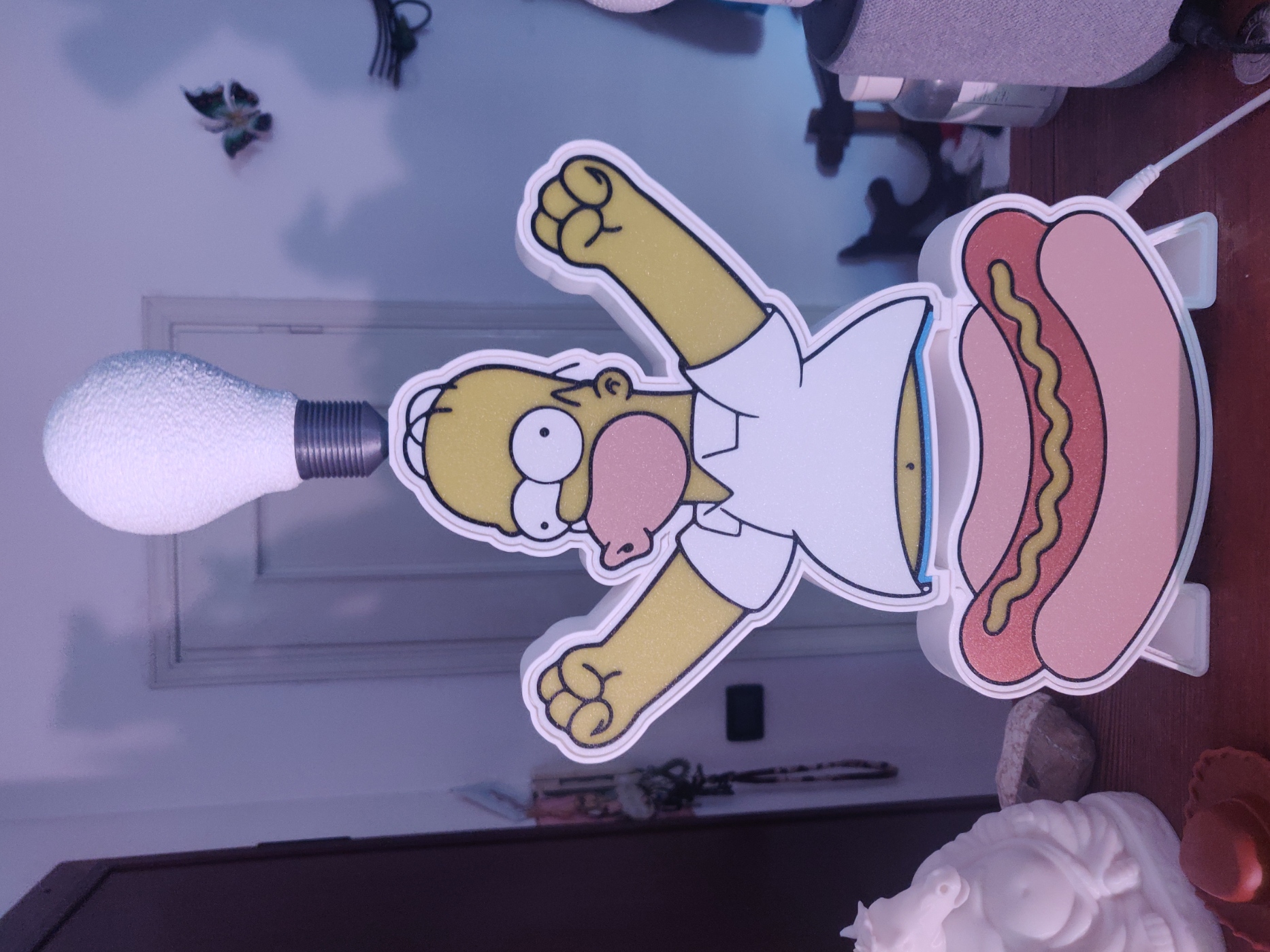 Homer Simpson "nasty idea" led lamp by Z3Dart&tech | Download free STL ...